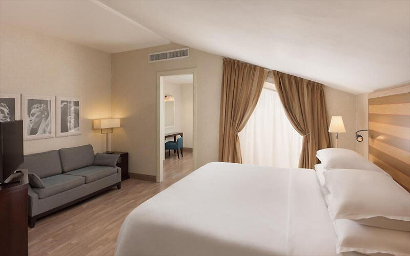 sheraton parco de medici rome hotel bedrooms