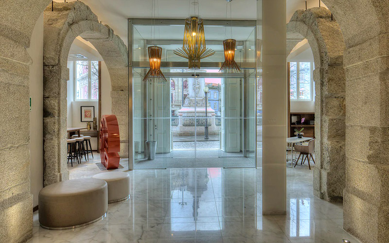 hotel nh collection porto batalha entrance lobby